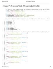 AP CSP CPT Pdf 2 22 23 11 13 AM AP PT CodePrint Print Code Create Performance Task