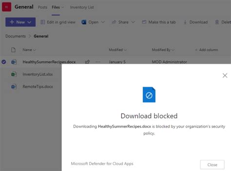 how to block external users from downloading files from teams
