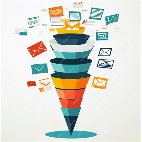 A Visual Of An Email Marketing Funnel With Stages Such As Segmentation Targeting And