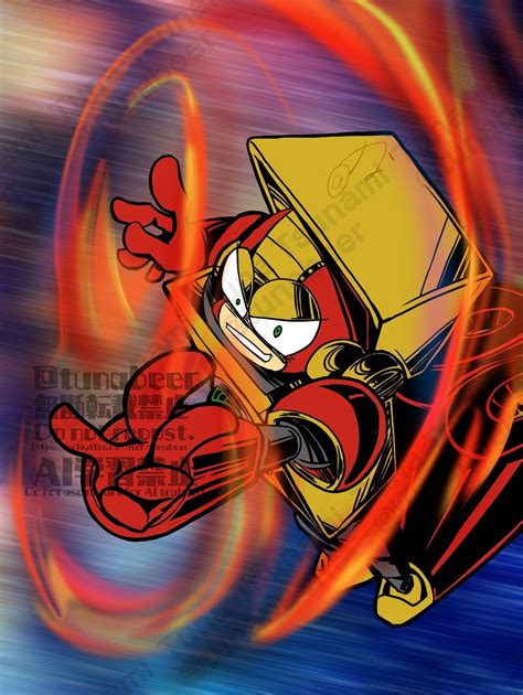 Heat Man Mega Man And 2 More Drawn By Tunabeer Danbooru