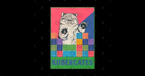 Kubercates Kubernetes Cat Devops Devops Sticker Teepublic