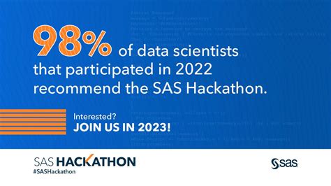 sas on linkedin sashackathon hackathon datascience datascientist
