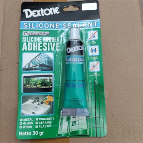 Jual Dextone Silicone Rubber Sealent Lem Kaca 30g Kota Surabaya
