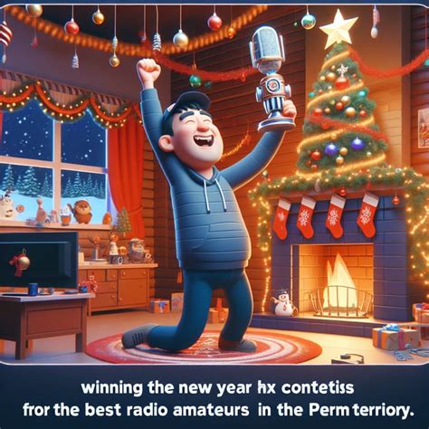 Winner Of New Year Contest For Best Greeting Perm Territory Radio Amateurs AI Art Generator
