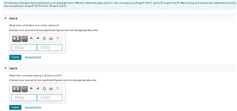 solved a horizontal collimation test is performed on an