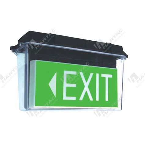 867963 Emergency Exit Light Weatherproof Exit Sign Double Sided Running Man Pictogram