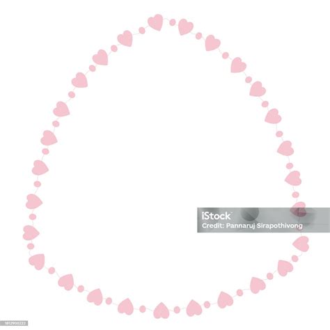 곡선 삼각형 프레임 곡선 삼각형 모양 꽃 테두리 꽃 벡터 귀여운 핑크 0명에 대한 스톡 벡터 아트 및 기타 이미지 0명