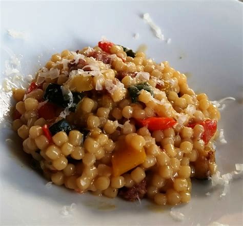 La Fame Viene Cucinando Fregola Salsiccia E Verdure