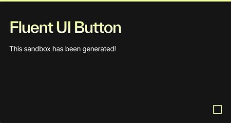Fluent Ui Button Codesandbox