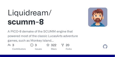 Github Liquidream Scumm 8 A Pico 8 Demake Of The Scumm Engine That