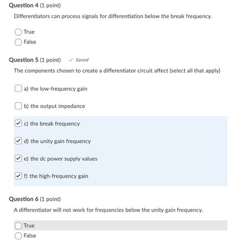 solved question 4 1 point differentiators can process
