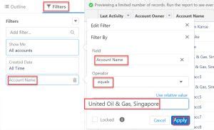 How To Apply Filter In Salesforce Report