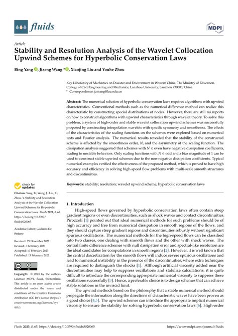 PDF Stability And Resolution Analysis Of The Wavelet Collocation