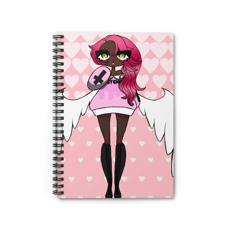 Cutecore Angel Spiral Notebook Ruled Line Etsy
