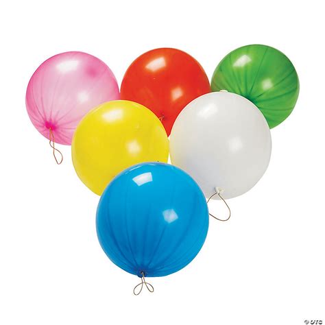 Bright Latex Punch Ball Balloon Assortment | Oriental Trading