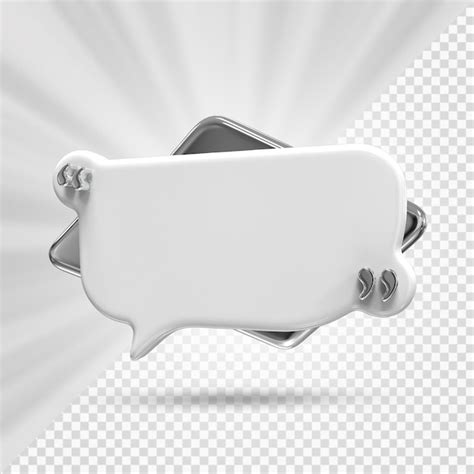 Premium PSD Speech Bubble 3d Render