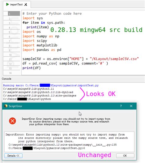 Import Numpy — Klayout