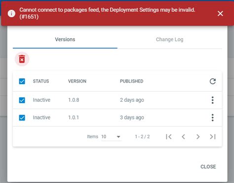 Cannot Connect To Packages Feed The Deployment Settings May Be Invalid Orchestrator