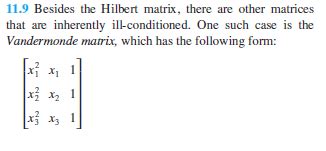 Solved A Determine The Condition Number Based On The Chegg