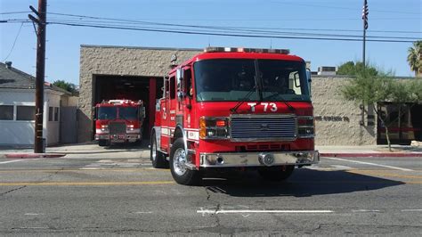 Lafd Light Force 73 Responding Youtube
