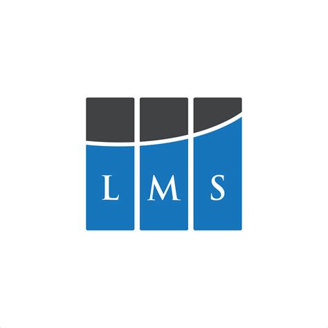 Lms Letter Logo Design On White Background Lms Creative Initials
