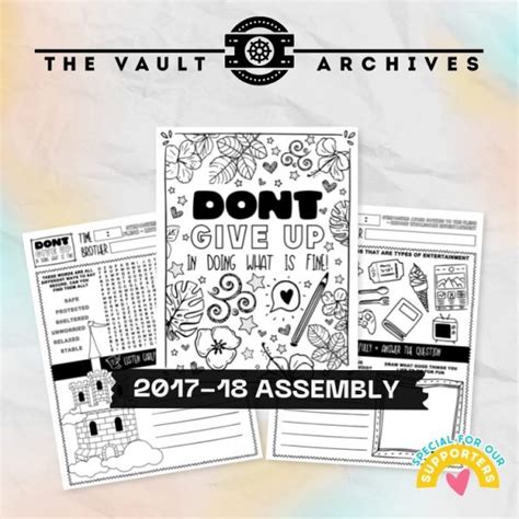 Assembly 2017 2018 Workbook Jw Printables