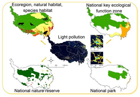 Remote Sensing Free Full Text Spatiotemporal Patterns Of Light Pollution On The Tibetan