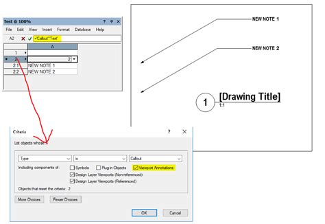 Export All Call Out Box Text In A Viewport To A Worksheet General