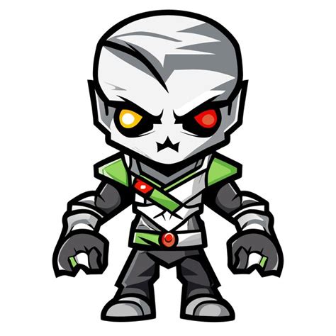 Premium Vector Frontview Zombie Mascotstyle Graphics