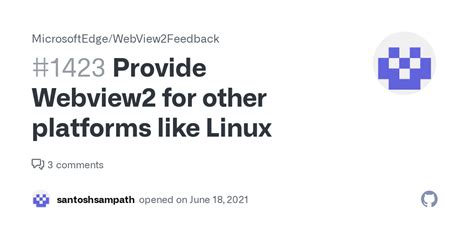 provide webview2 for other platforms like linux · issue 1423