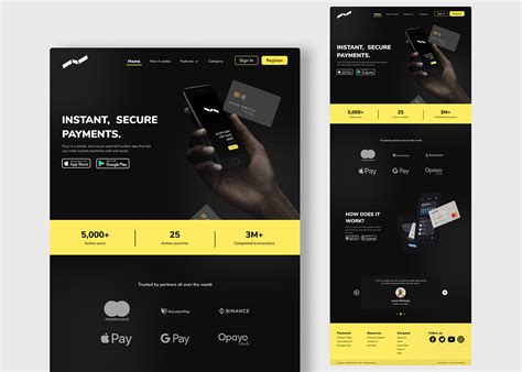 Payment System App Website Landing Page UI On Behance
