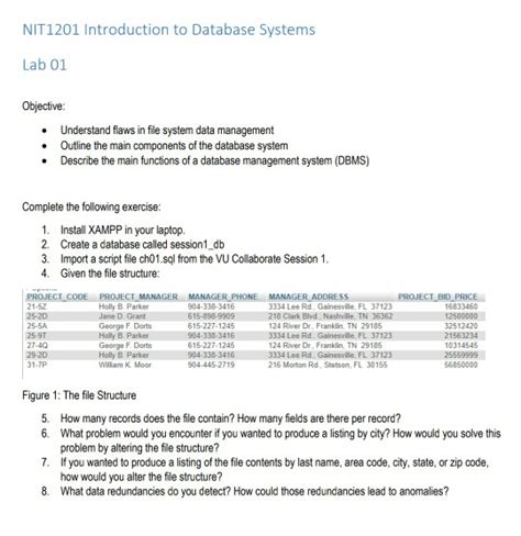 Solved Nit1201 Introduction To Database Systems Lab 01