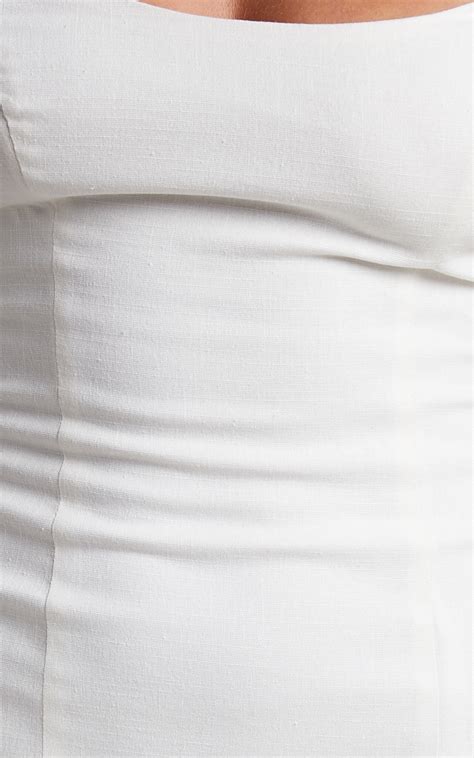 Arden Mini Dress Strapless Bodycon Corset Dress In White Showpo