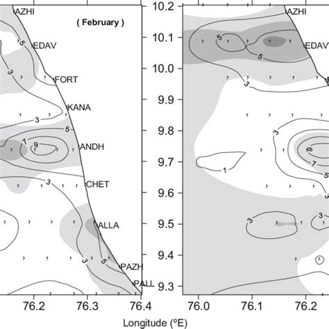 Chlorophyll A Distribution Average Of Surface And Bottom Of Observed