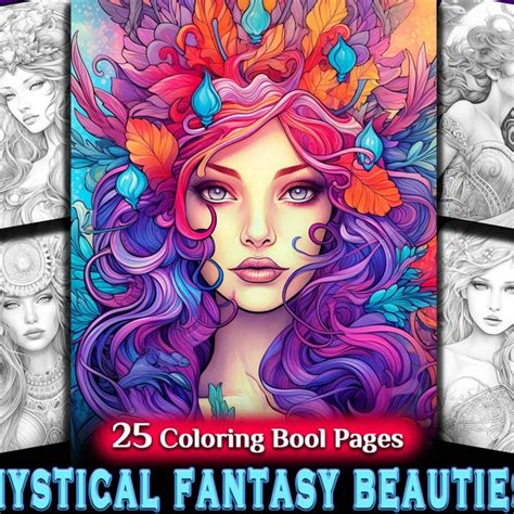Beautiful Black Women Face Coloring Book Etsy