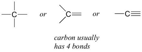 1 7 Common Bonding Patterns For Organic Chemistry Chemistry Libretexts