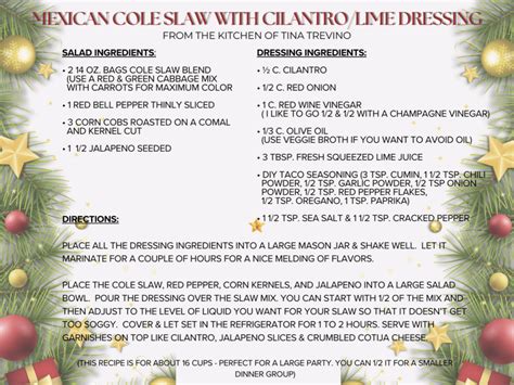 For A Latino Holiday Twist On Traditional Coleslaw Try This Mexican
