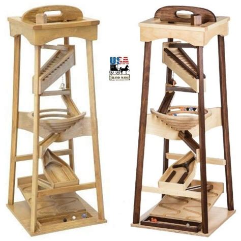 Handmade Amish Wooden Marble Track