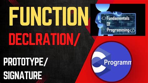Function Definition And Function Prototypefunction Signaturetech