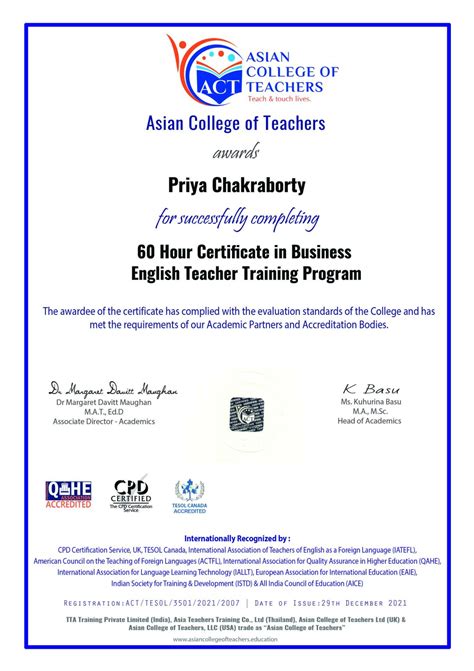 Priya Chakraborty On Linkedin Thank You Asian College Of Teachers Corporate