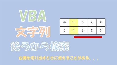 【vba】文字列を後ろから検索する【instrrevでできます】