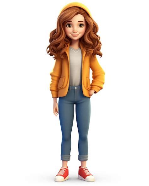 Premium Photo Female Hollywood Movie Character 3d Model Game Avatar Reference Illustration