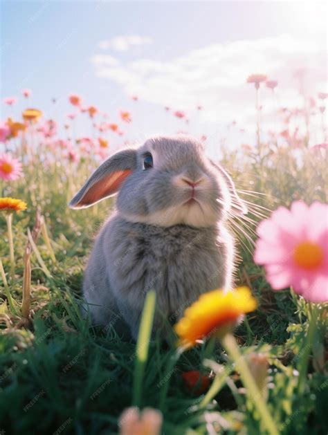 Premium Ai Image A Photograph Of Cute And Adorable Rabbit Bunny And Hare