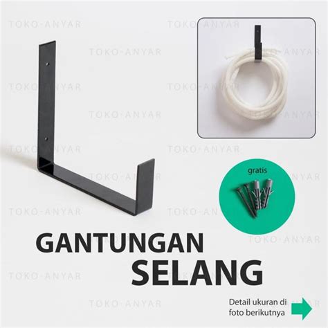 Jual Gantungan Selang Air Minimalis Gantungan Selang Besi Siku Gulungan