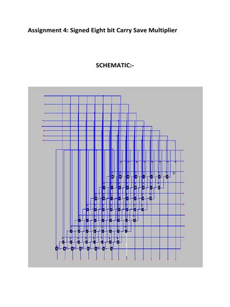 Assignment 4 Signed Eight Bit Carry Save Multiplier Pdf Assignment 4 Signed Eight Bit Carry Save Multiplier Pdf