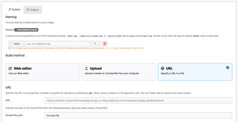 Build A New Image Portainer Documentation