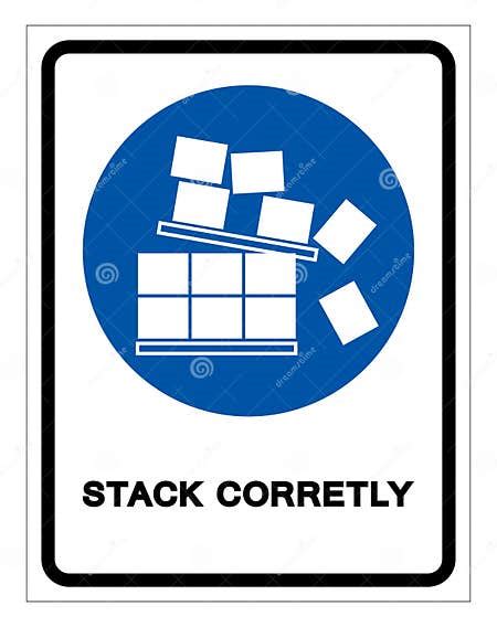 Stack Correctly Symbol Sign Vector Illustration Isolate On White