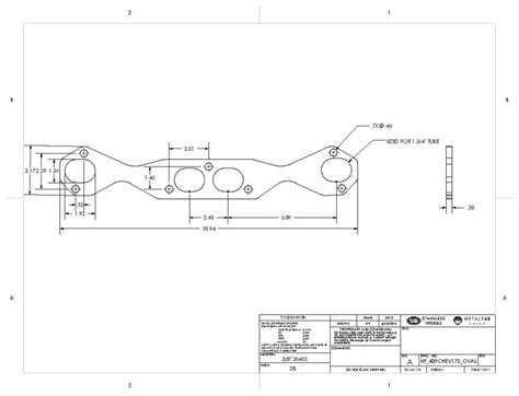 Chevy 409 Header Flange