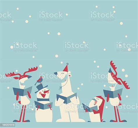 크리스마스 합창단 합창단에 대한 스톡 벡터 아트 및 기타 이미지 합창단 크리스마스 개념 Istock