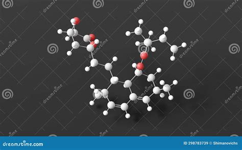 Simvastatin Molecular Structure Statin Ball And Stick 3d Model Structural Chemical Formula